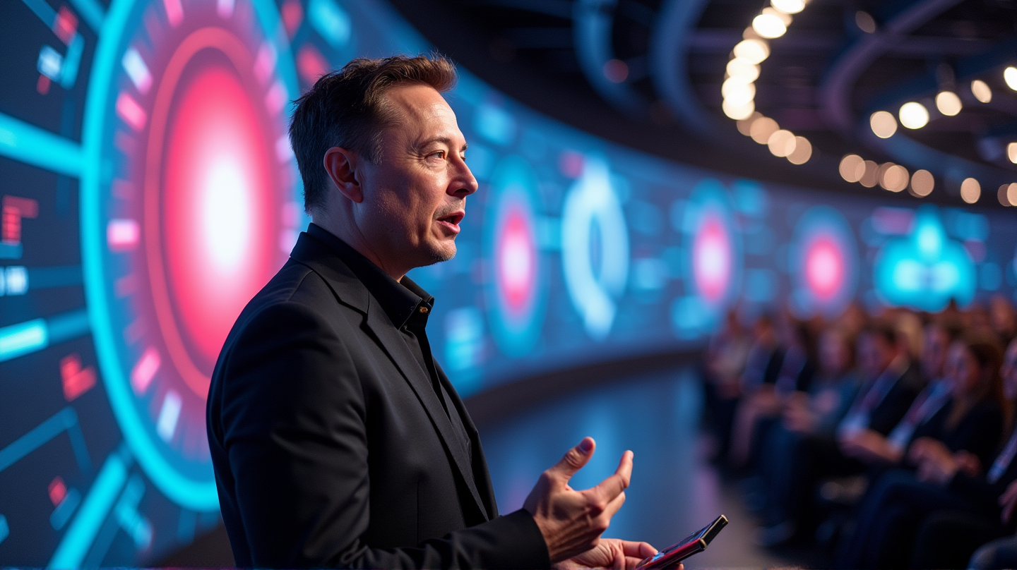 Elon Musk Forestiller seg en Fremtid hvor Arbeid er Valgfritt Drevet av AI